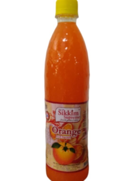 Sikkim Supreme Orange Squash- 700ml - Sikkim Supreme