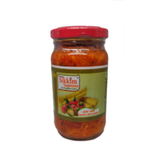 Sikkim Supreme Dalle Chilli with Bamboo Shoot Pickle- 400g - Sikkim Supreme