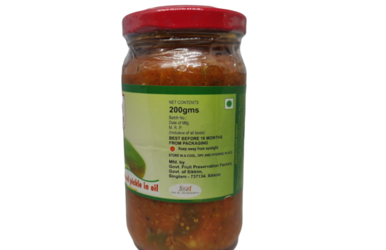 Sikkim Supreme Dalle Chilli Pickle ,400g - Sikkim Supreme